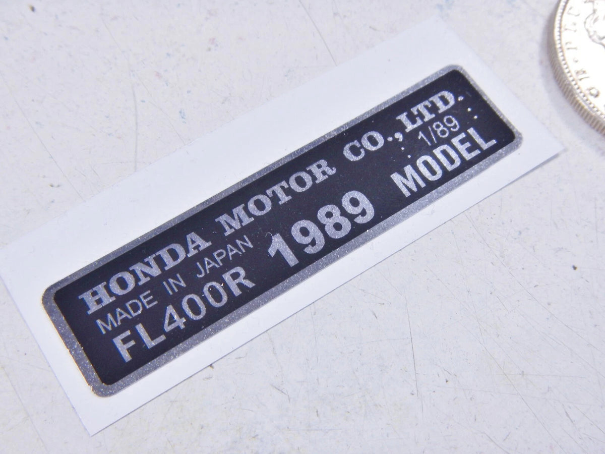 Year Model Frame Sticker Mark Decal A1 Fits 89 Honda FL 400R FL400R FL ...