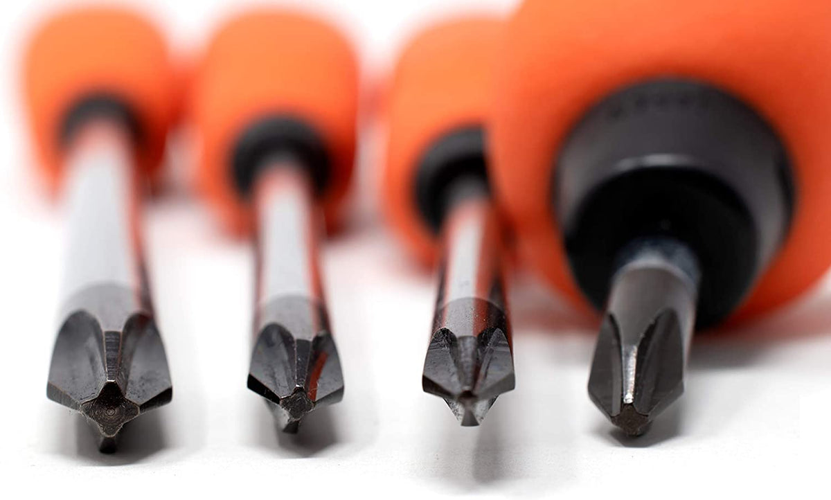 JIS (Japanese Industrial Standard) Screwdriver 4-Piece Set JIS No. #1 ...